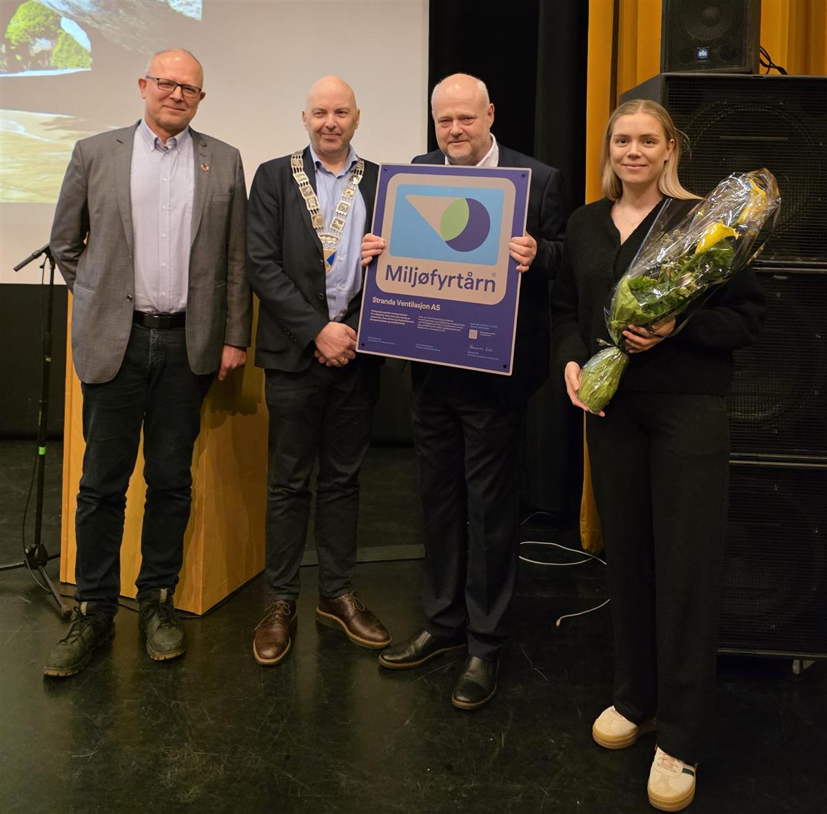 Utdeling av miljøfyrtårnprisen - Stranda kommune