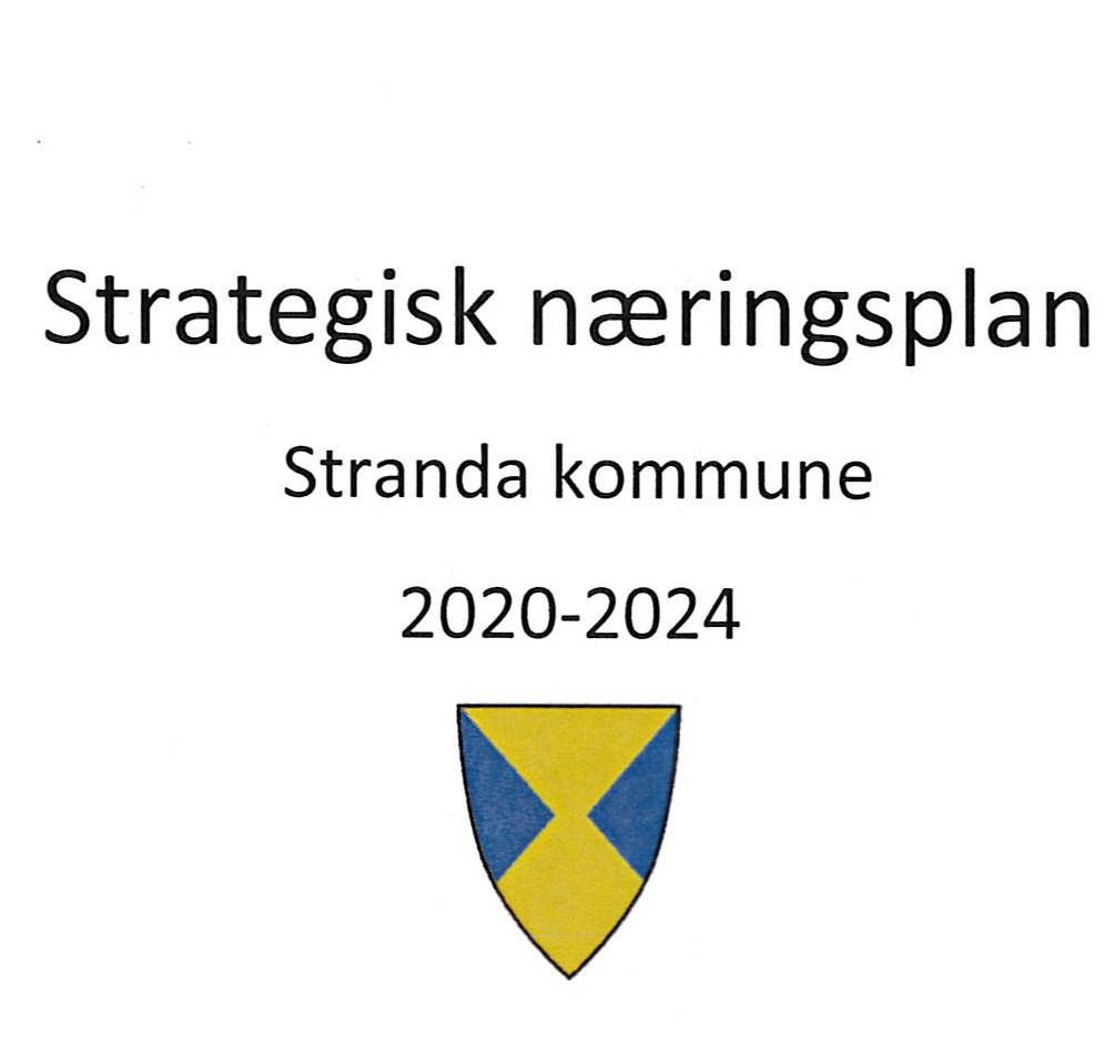 Stranda har fått sin første strategiske næringsplan - Stranda kommune