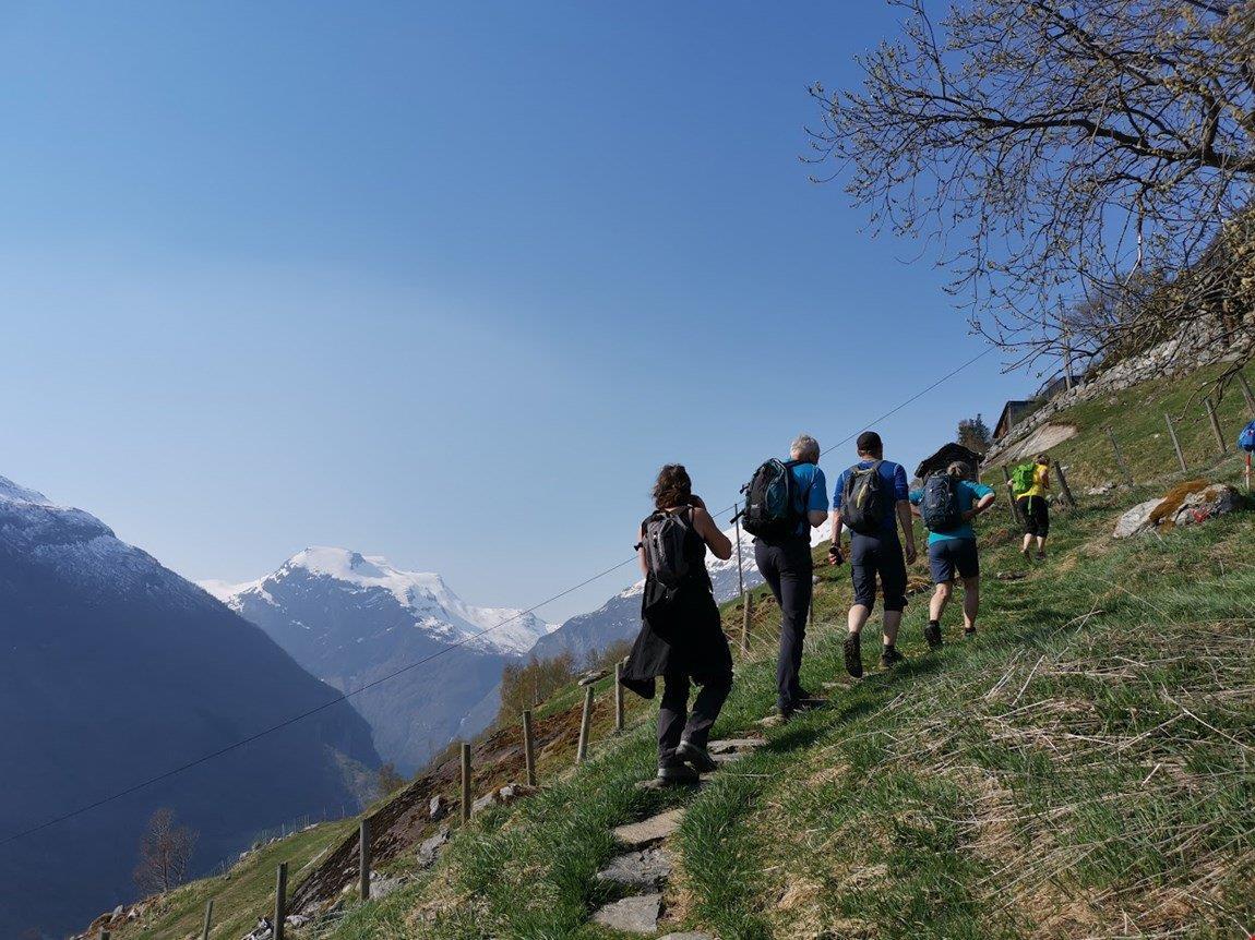 Fosseråsa i Geiranger - Norges første Nasjonale turiststi - Stranda kommune